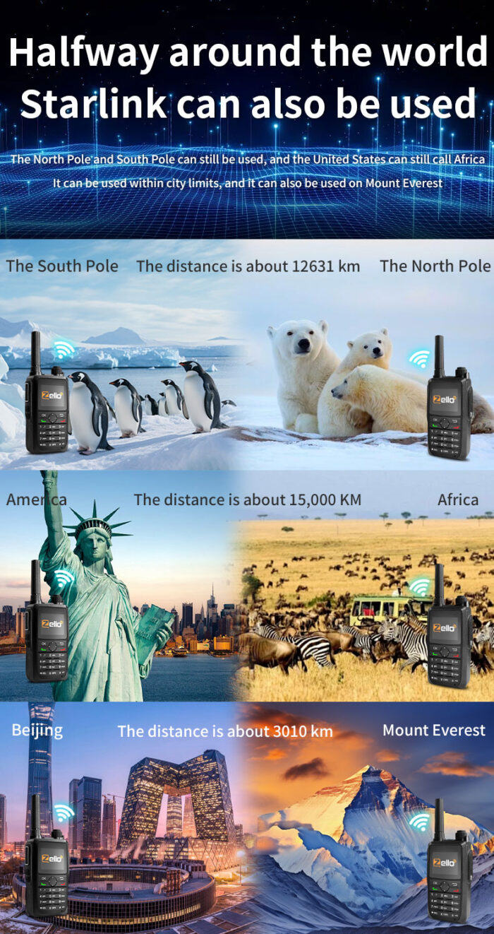 New Starlink Walkie Talkie Zello DG6300 National Intercom Support WiFi ...