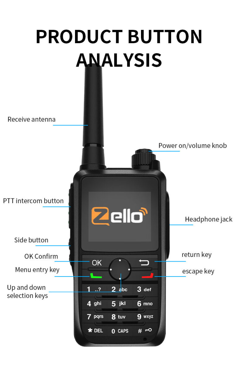 Zello DG6300 National Intercom Walkie-Talkie: Stay Connected Anywhere ...